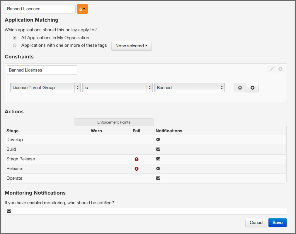 Sonatype Clm Server Policy Management 7 6 Creating A Condition Based On A License Threat